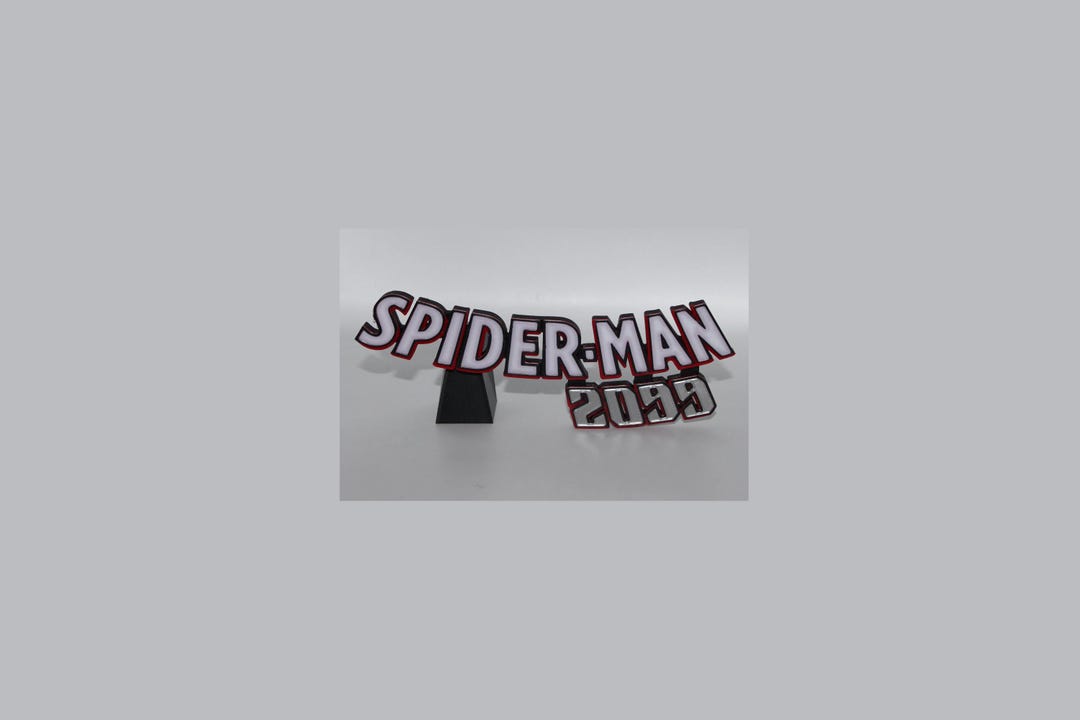 Spider-man 2099 3D Printed Logo Sign Wall Desk Shelf Art - Etsy