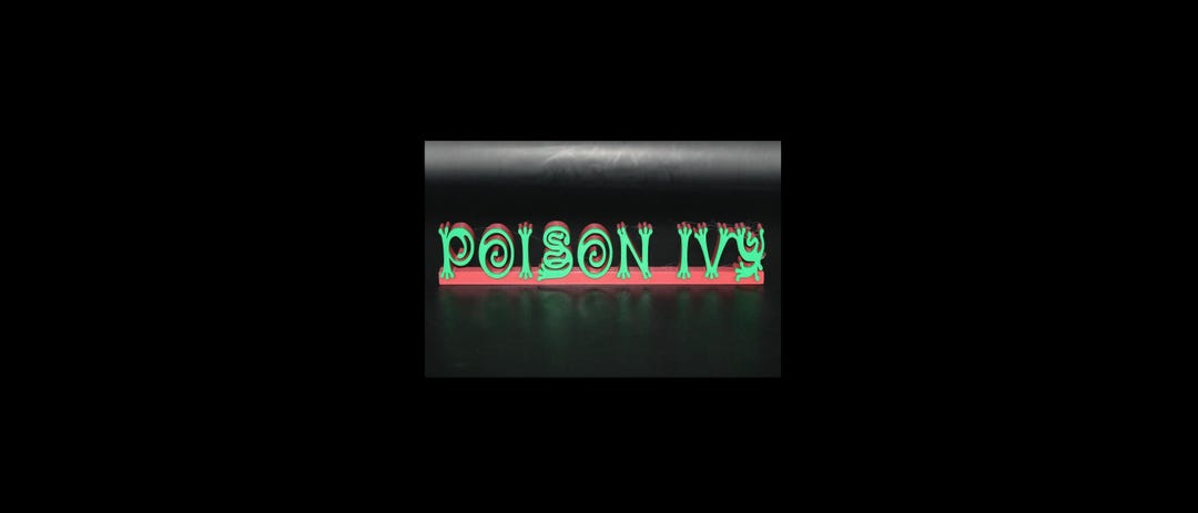 Poison Ivy 3D Printed Logo Sign Wall Desk Shelf Art - Etsy