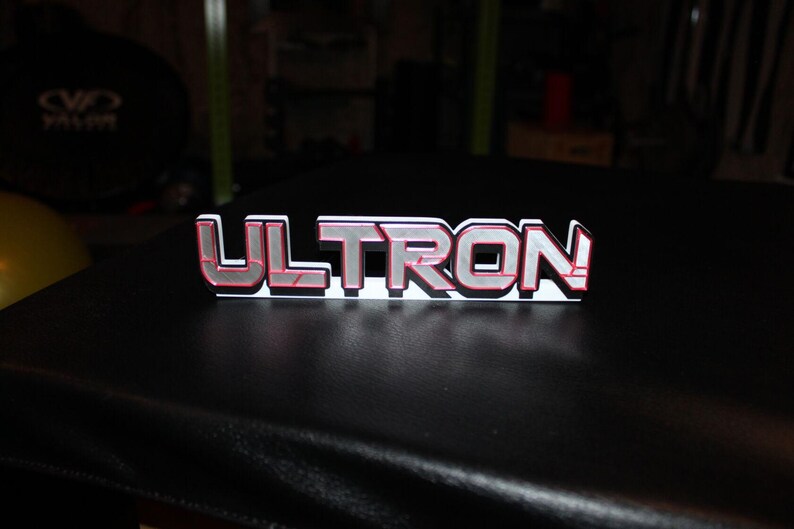 Ultron 3D Printed Logo Sign Wall Desk Shelf Art - Etsy