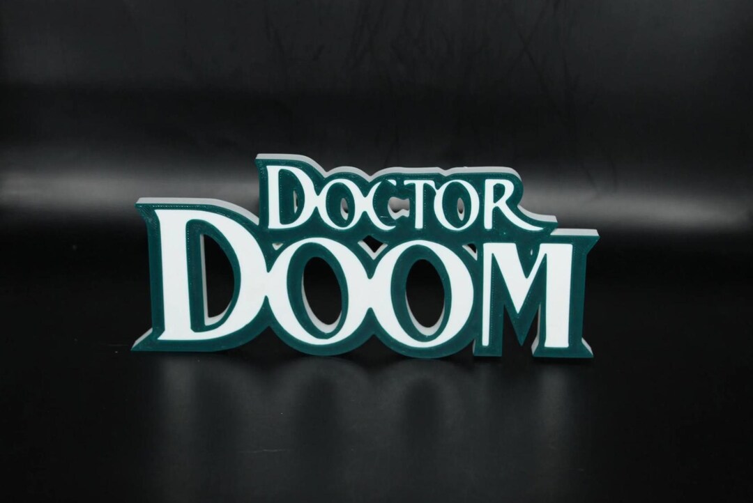Doctor Doom 3D Printed Logo Sign Wall Desk Shelf Art - Etsy UK