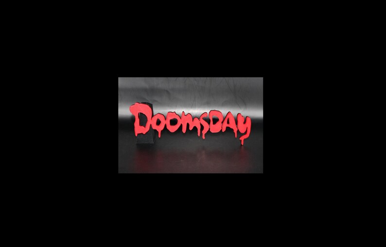 Doomsday 3D Printed Logo Sign Wall Desk Shelf Art - Etsy