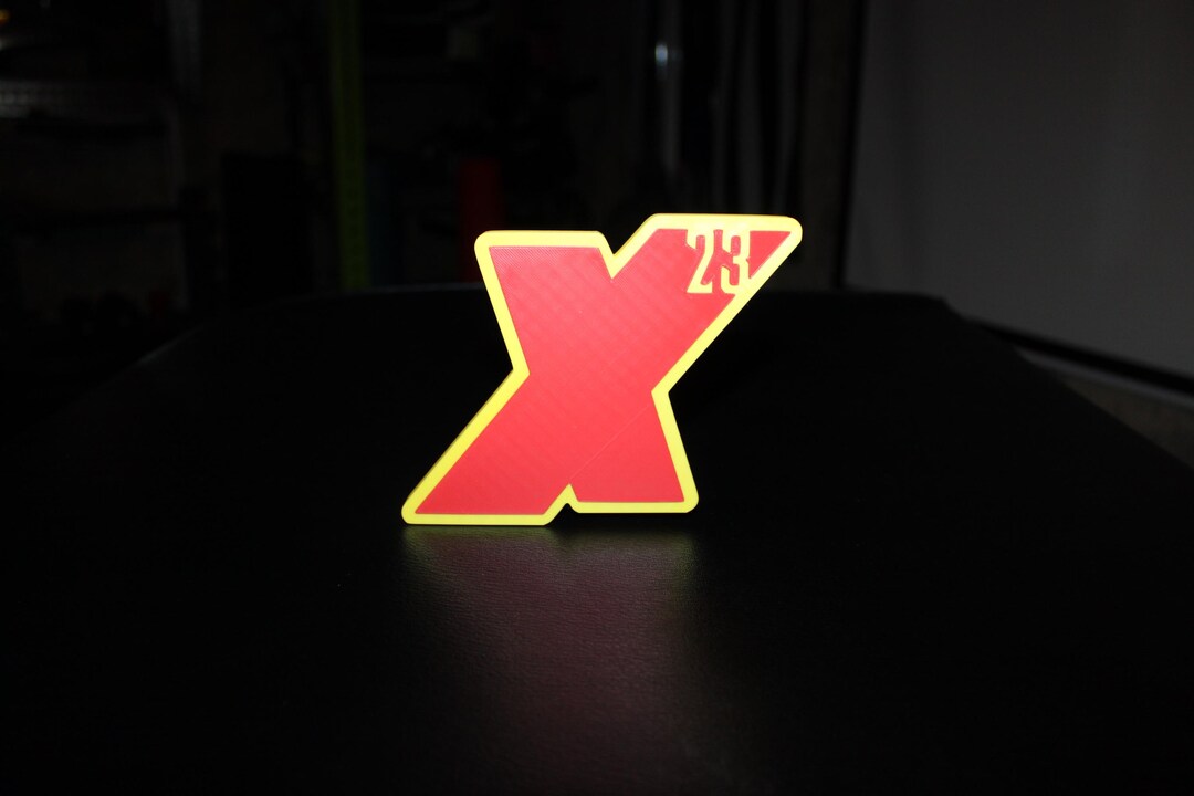 X-23 3D Printed Logo Sign Wall Desk Shelf Art - Etsy