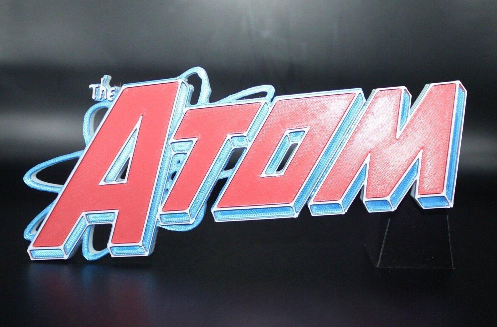 Letrero con el logotipo de Atom impreso en 3D para pared, escritorio o ...