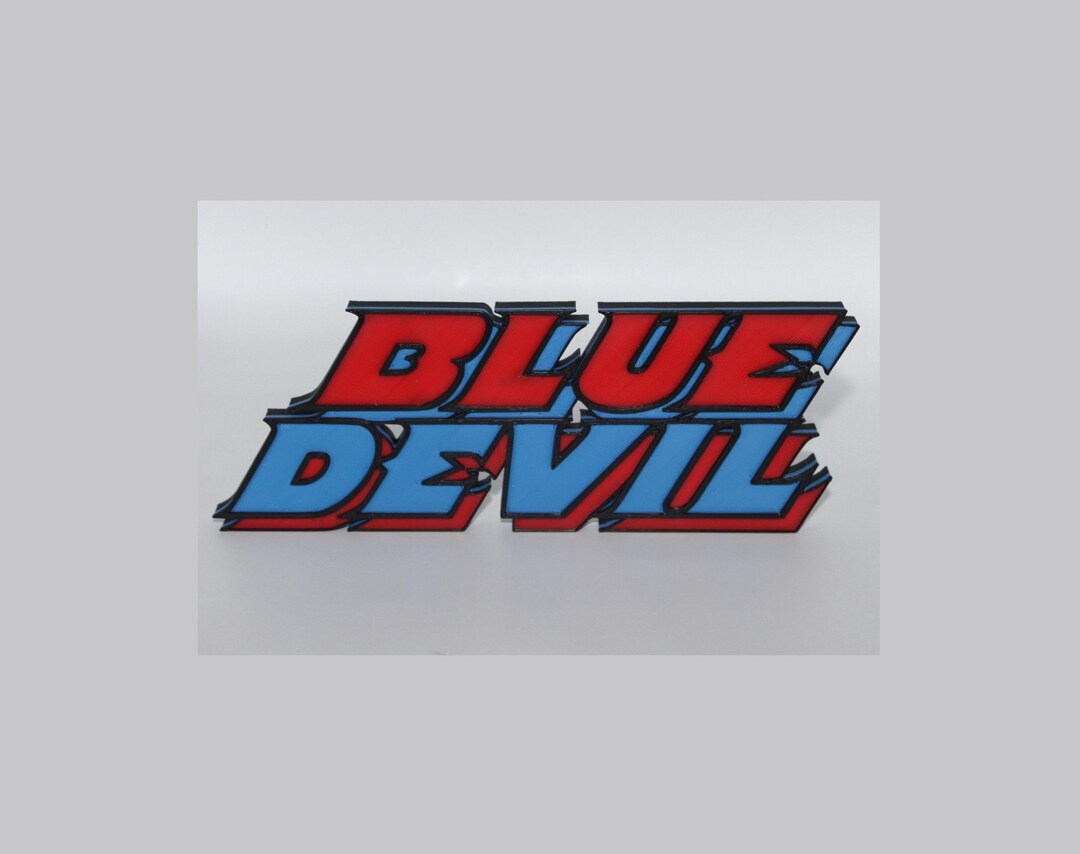 Blue Devil 3D Printed Logo Sign Wall Desk Shelf Art - Etsy