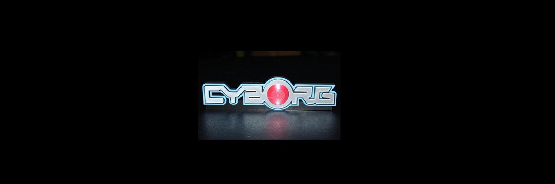 Cyborg 3D Printed Logo Sign Wall Desk Shelf Art - Etsy