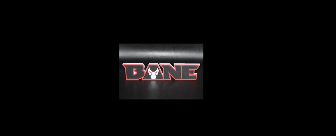 Bane 3D Printed Logo Sign Wall Desk Shelf Art - Etsy