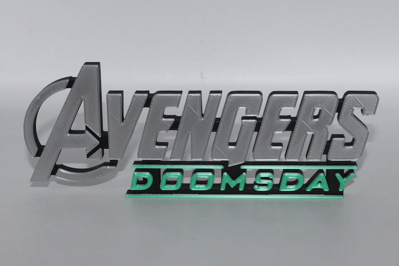 Avengers Doomsday 3D Printed Logo Sign Wall Desk Shelf Art - Etsy