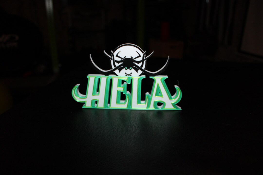 Hela 3D Printed Logo Sign Wall Desk Shelf Art - Etsy