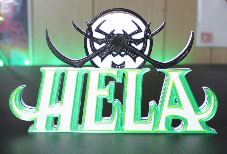 Hela 3D Printed Logo Sign Wall Desk Shelf Art - Etsy