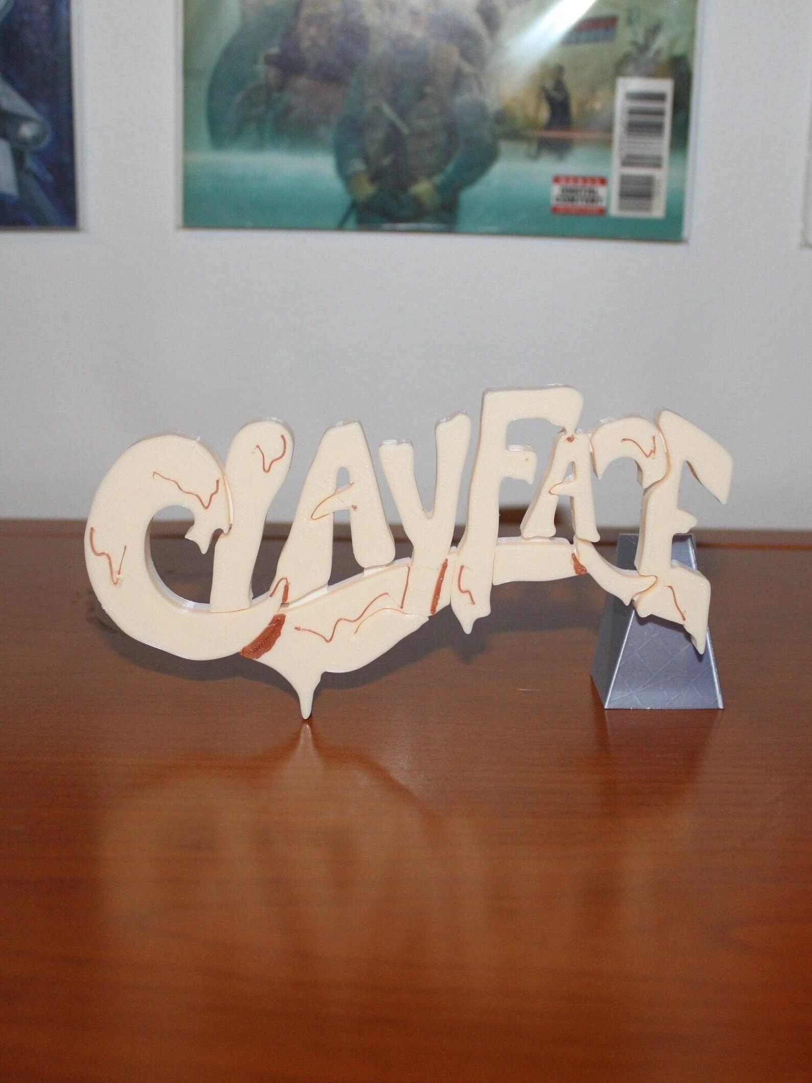 Clayface 3D Printed Logo Sign Wall Desk Shelf Art - Etsy