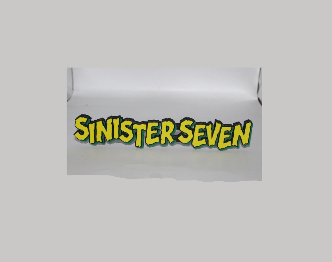 Sinister Seven 3D Printed Logo Sign Wall Desk Shelf Art - Etsy