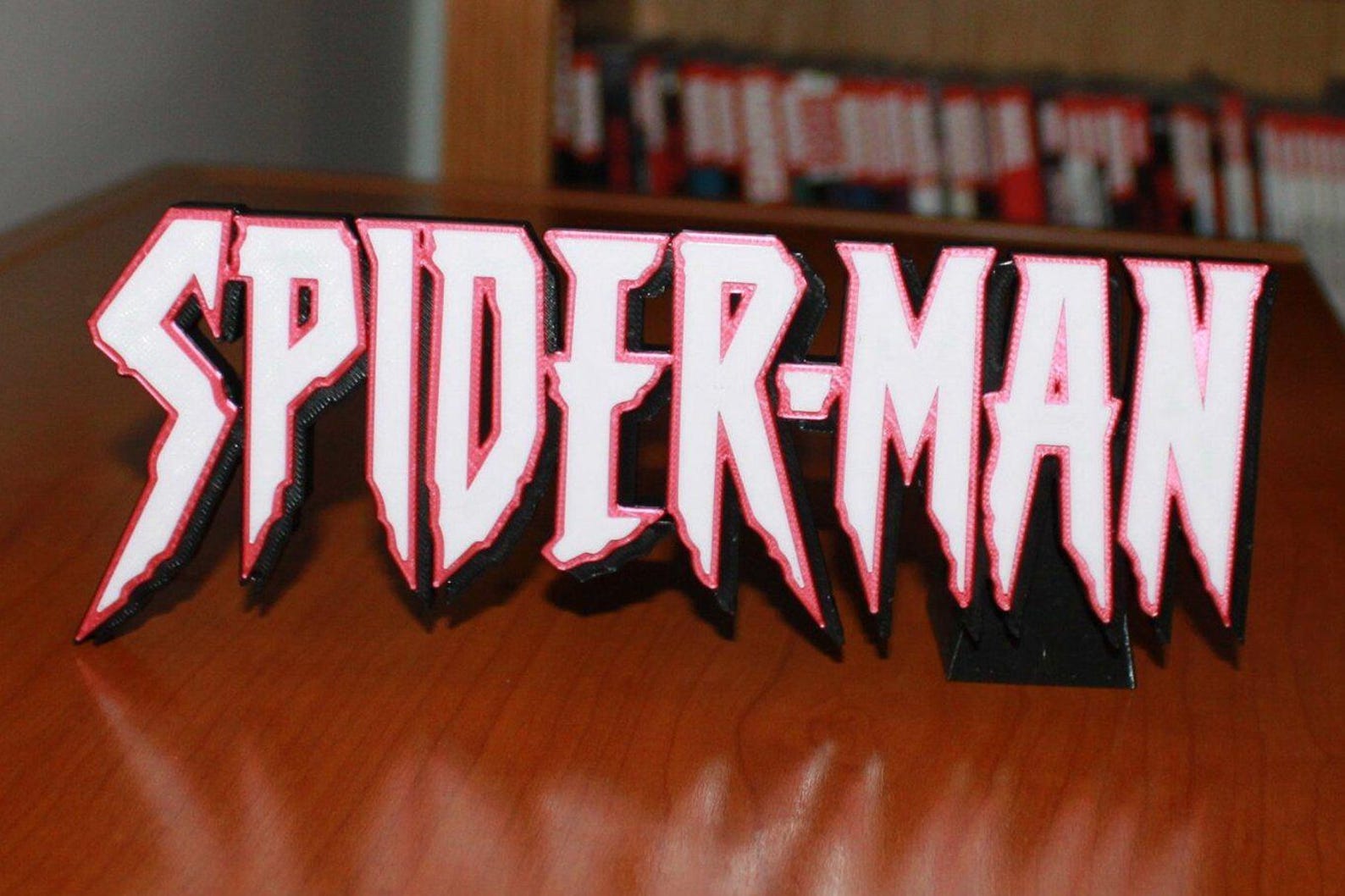 Spider-man 3D Printed Logo Sign Wall Desk Shelf Art - Etsy