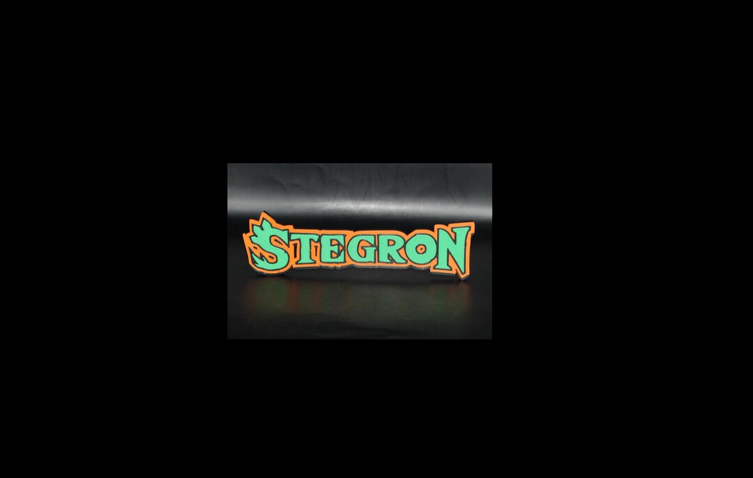 Stegron 3D Printed Logo Sign Wall Desk Shelf Art - Etsy UK