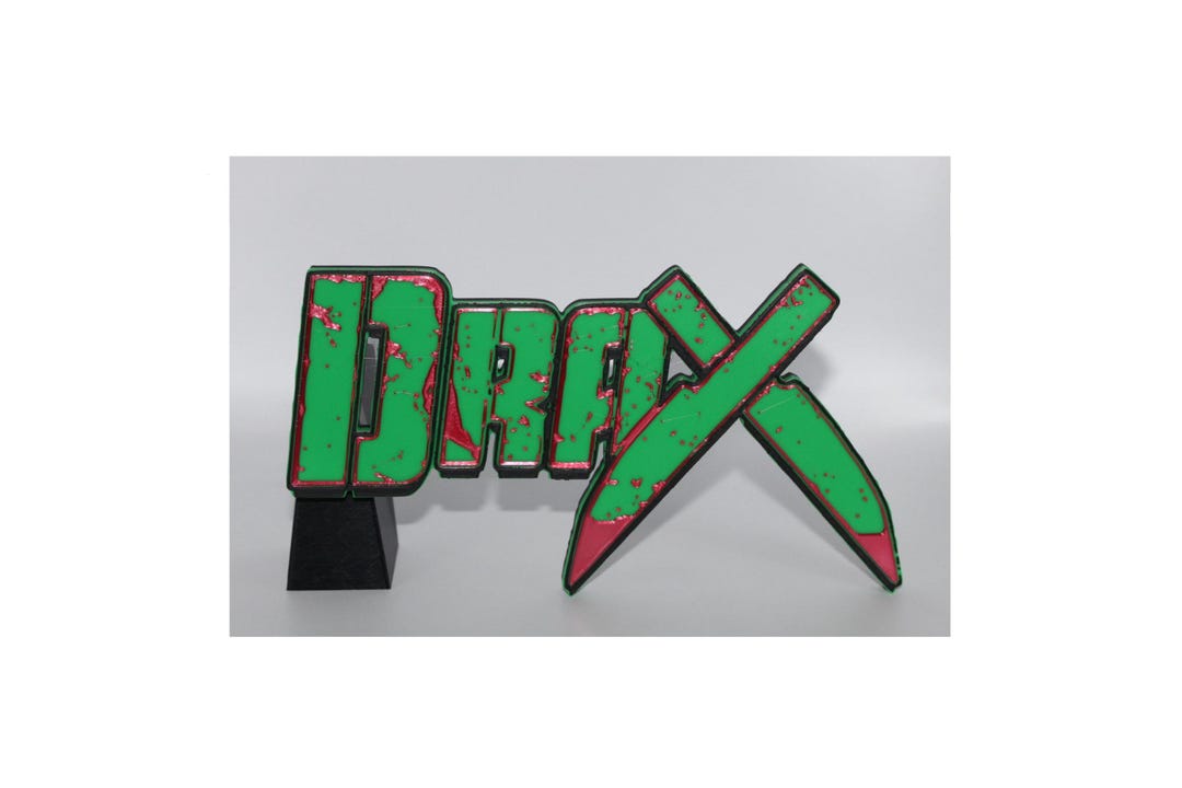 Drax 3D Printed Logo Sign Wall Desk Shelf Art - Etsy