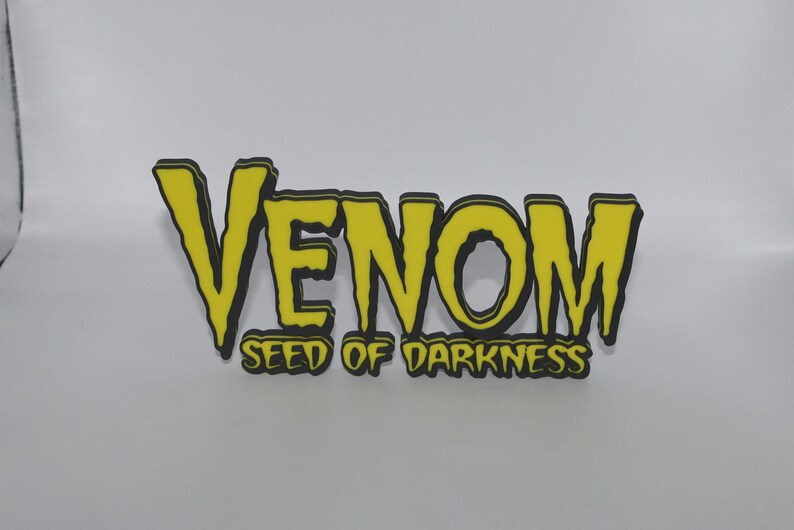Venom 3D Printed Logo Sign Wall Desk Shelf Art - Etsy Canada