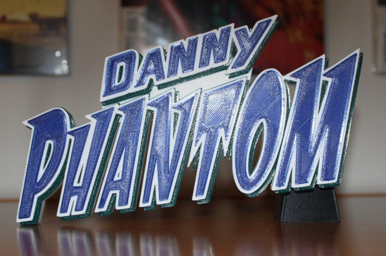 Danny Phantom 3D Printed Logo Sign Wall Desk Shelf Art - Etsy Australia