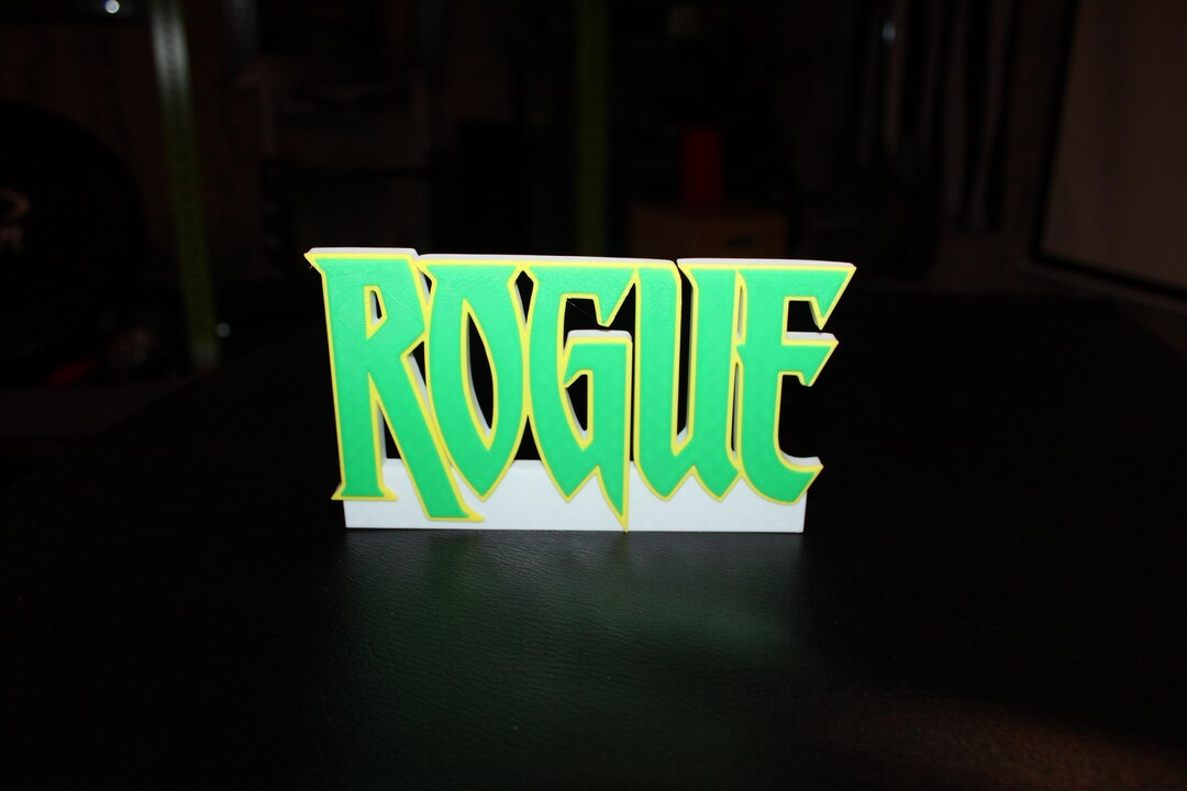 Rogue 3D Printed Logo Sign Wall Desk Shelf Art - Etsy
