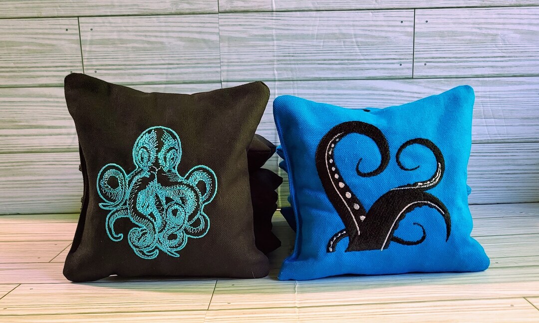 Kraken Cornhole Bags, Giant Squid Game Bags, Cryptid Corn Hole Gift ...