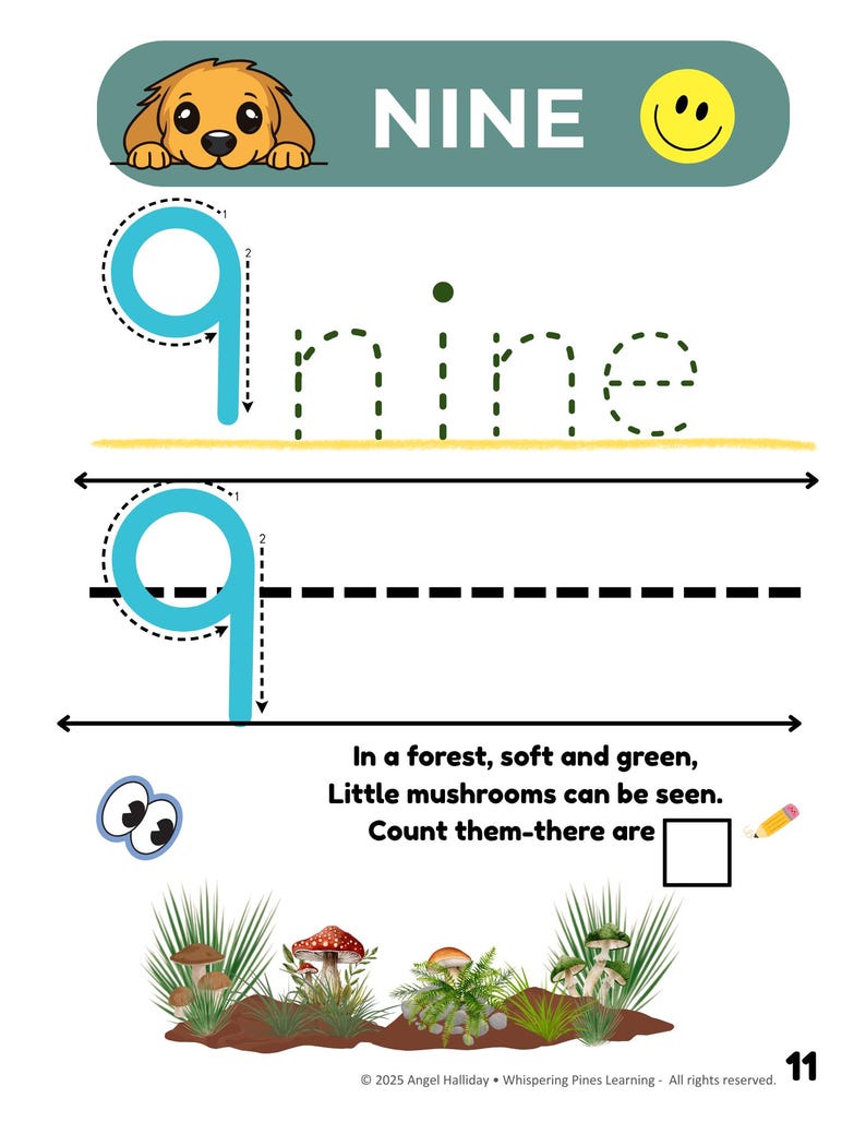 Number Riddles Worksheets | Numbers 7 and 9 | Counting & Tracing ...