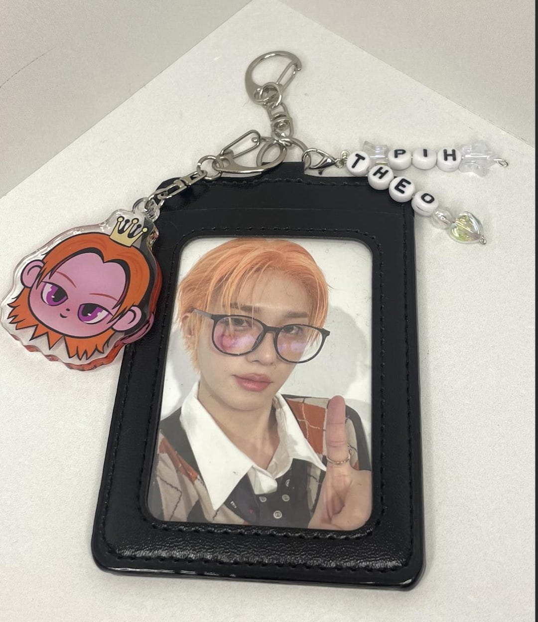 Theo P1harmony Bias Keychain Photocard Holder - Etsy