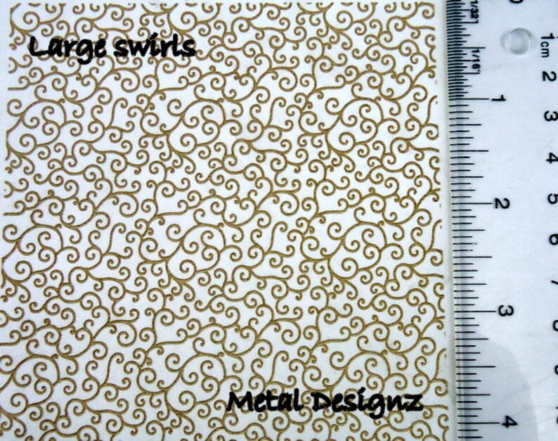 Laser Cut Texture Paper Rolling Mill Pattern Swirls | Etsy
