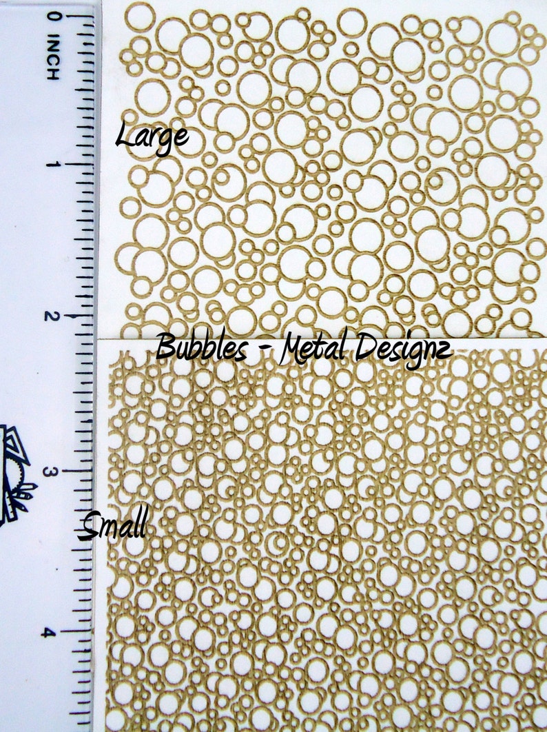 Laser Cut Texture Paper Rolling Mill Pattern Bubbles - Etsy