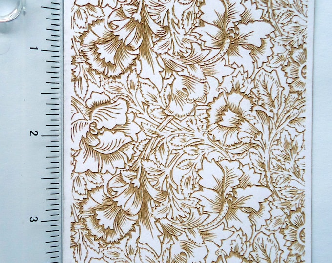 Laser Cut Texture Paper - Rolling Mill Pattern - Flower Garden - Etsy