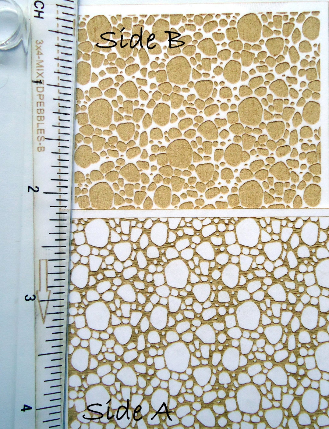 Laser Cut Texture Paper - Rolling Mill Pattern - Mixed Pebbles - Etsy