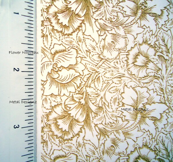 Laser Cut Texture Paper - Rolling Mill Pattern - Flower Garden - Etsy