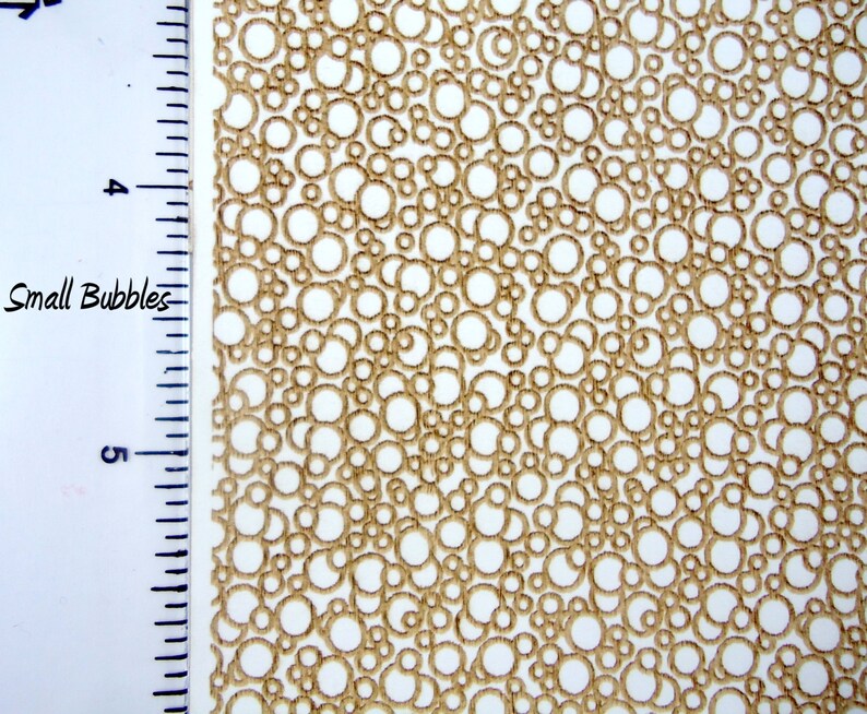 Laser Cut Texture Paper Rolling Mill Pattern Bubbles - Etsy