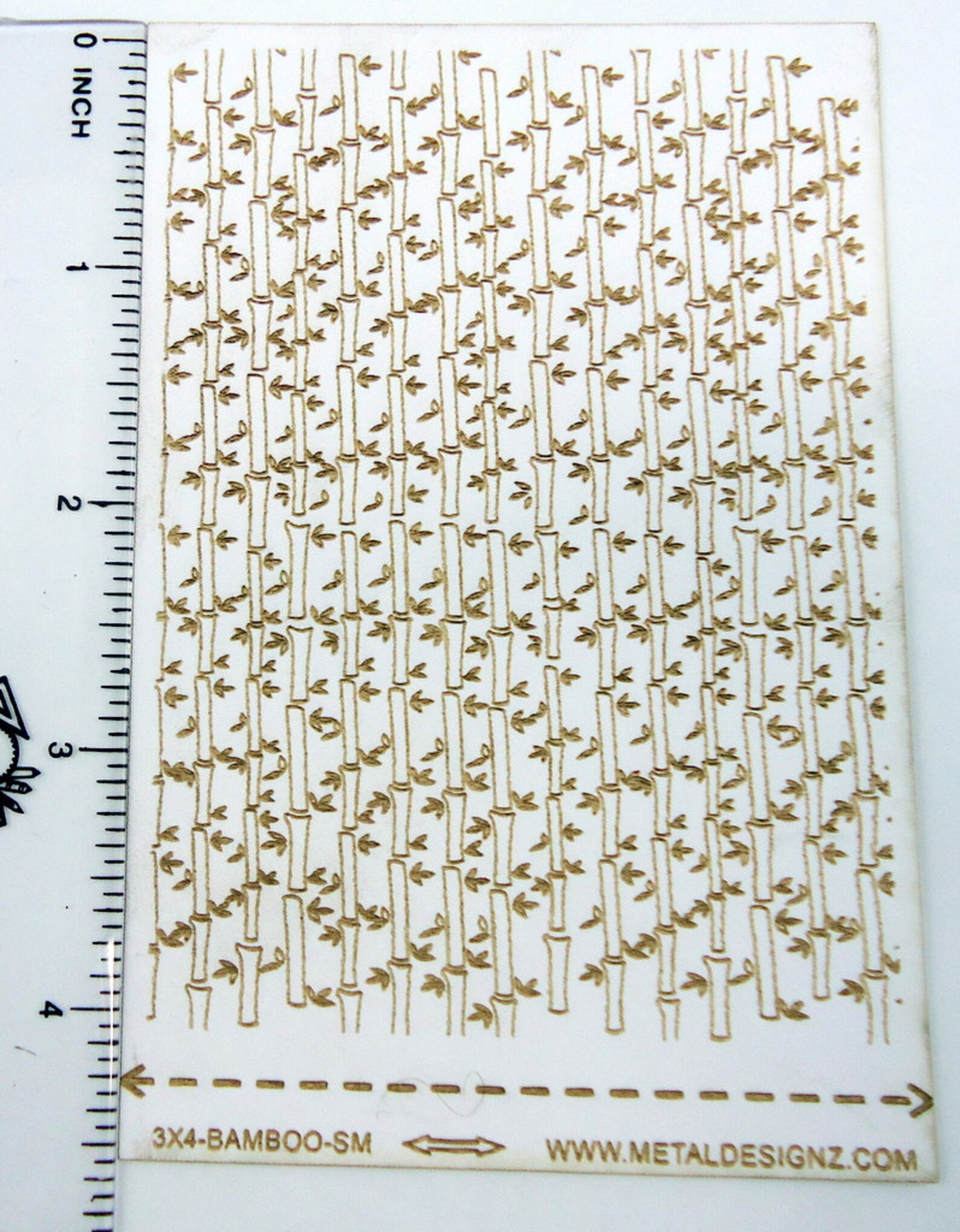 Laser Cut Texture Paper Rolling Mill Pattern Bamboo | Etsy