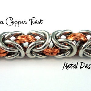 Byzantine Twist Chainmail Bracelet Kit Easier to Bend Stainless Steel ...