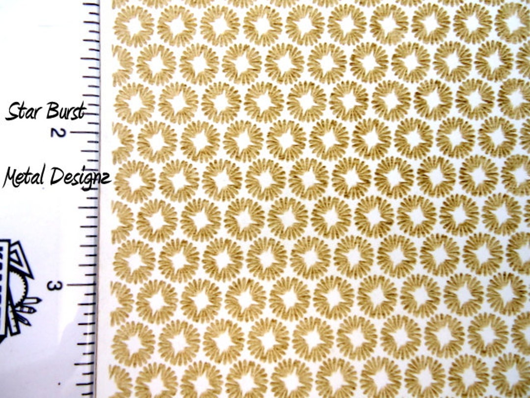 Laser Cut Texture Paper - Rolling Mill Pattern - Star Burst - Etsy