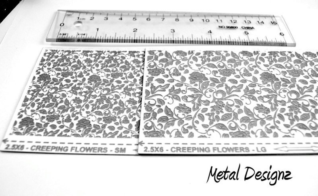 Laser Cut Texture Paper - Rolling Mill Pattern - Creeping Flowers - Etsy