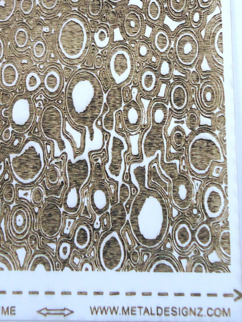 Laser Cut Texture Paper Rolling Mill Pattern Mokumegane - Etsy