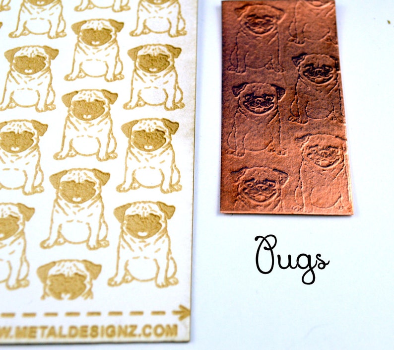 Laser Cut Texture Paper Rolling Mill Pattern Pugs | Etsy