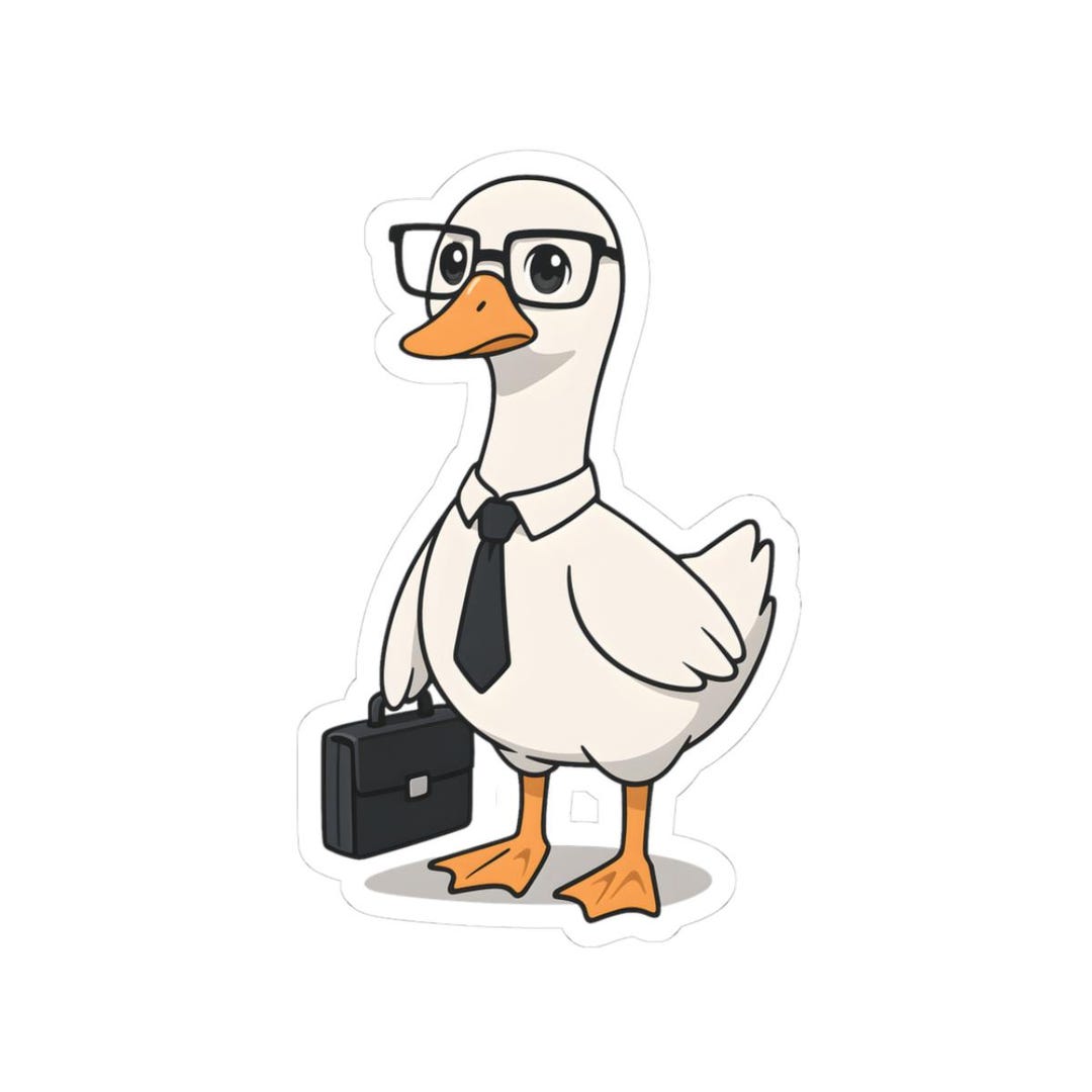 Business Goose Sticker - Funny Office Laptop Decal - Etsy