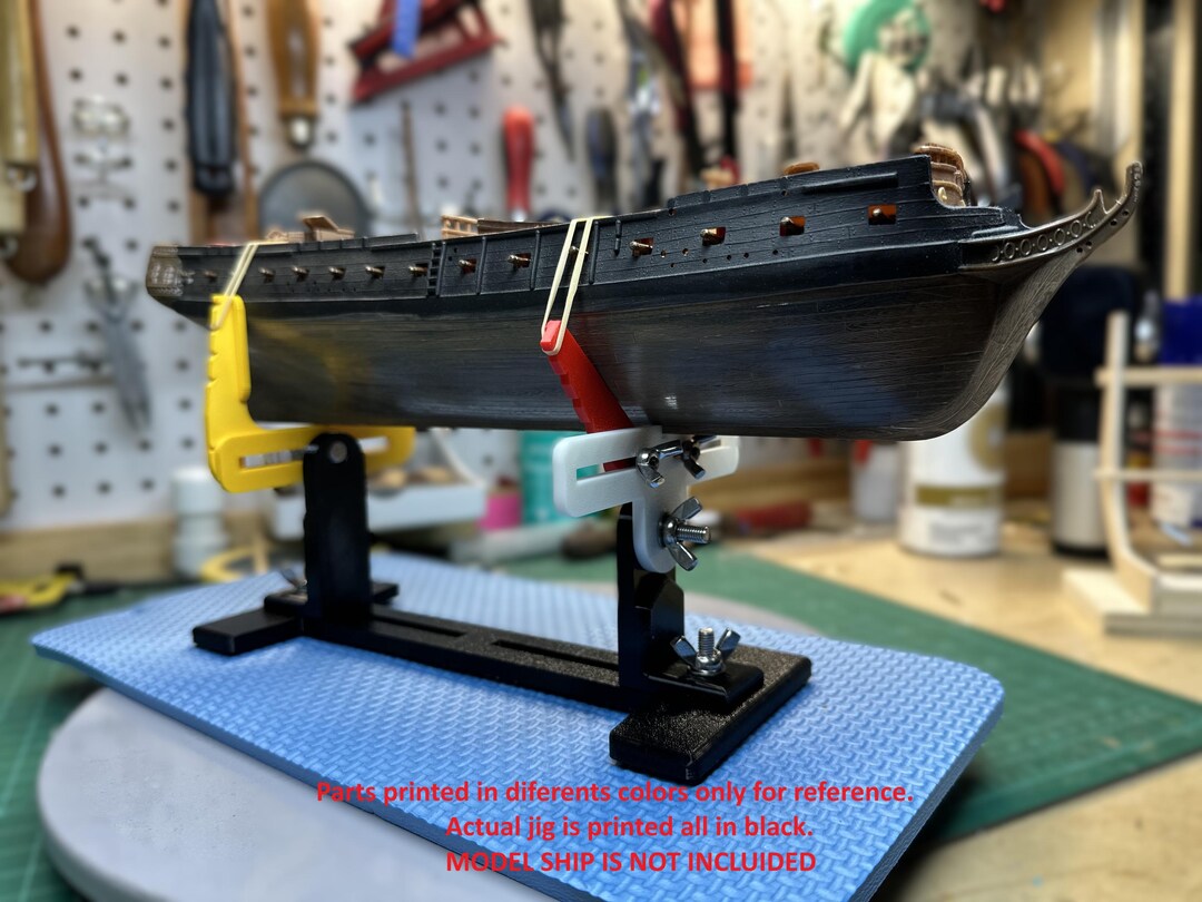 Model Ship Building Berth Jig Stand Holder Adjustable Display Base 1/ ...