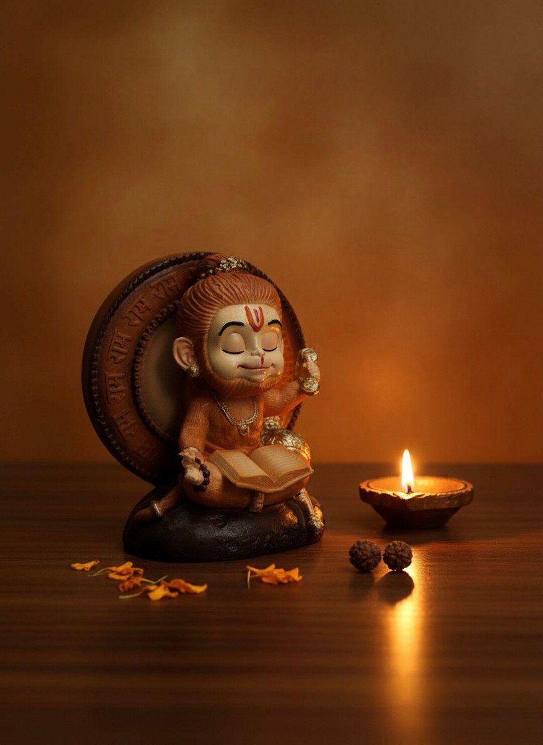 Baby Hanuman Idol | Resin Bal Hanuman Statue, Hindu God - Etsy