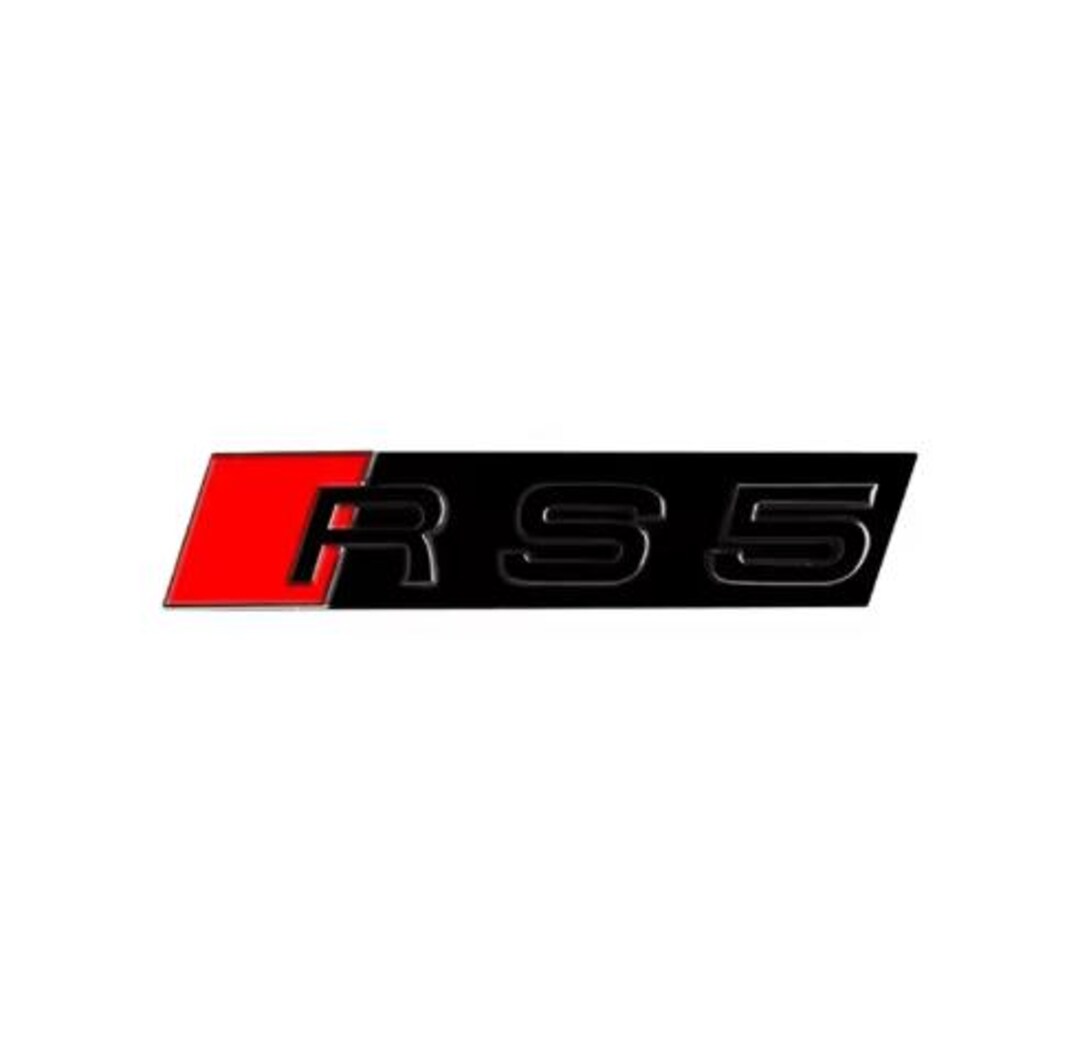 Audi RS Front Grille Badge – ABS Plastic Logo Emblem for Black RS5 - Etsy