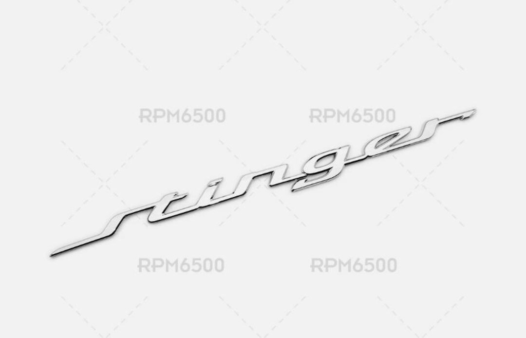 3D Car Stinger Letter Logo Emblem Badge Rear Trunk Lid Sport GT Line ...