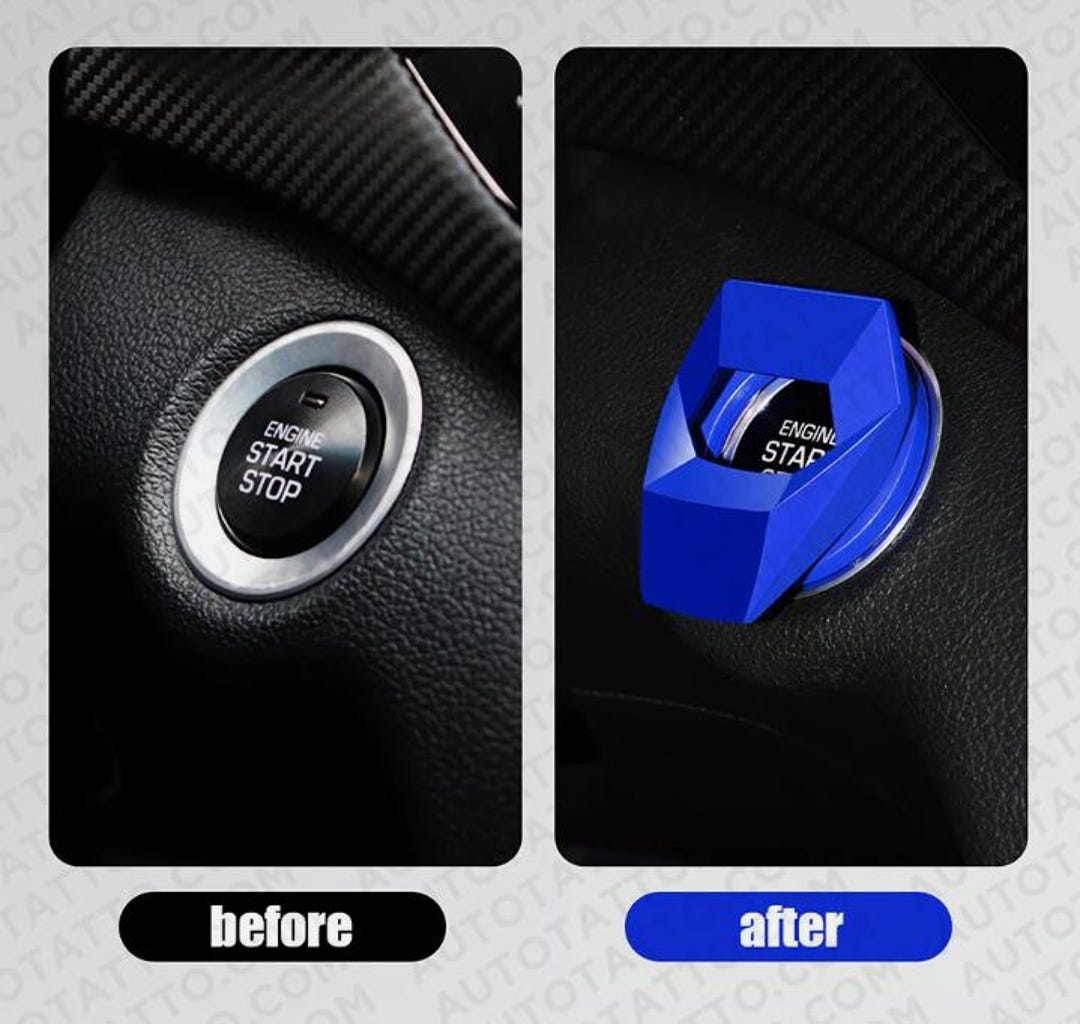 Universal Car One-button Engine Start Stop Button Protect Cover ...