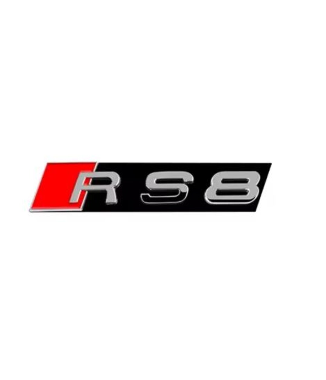 Audi RS Front Grille Badge – ABS Plastic Logo Emblem for Silver RS8 ...