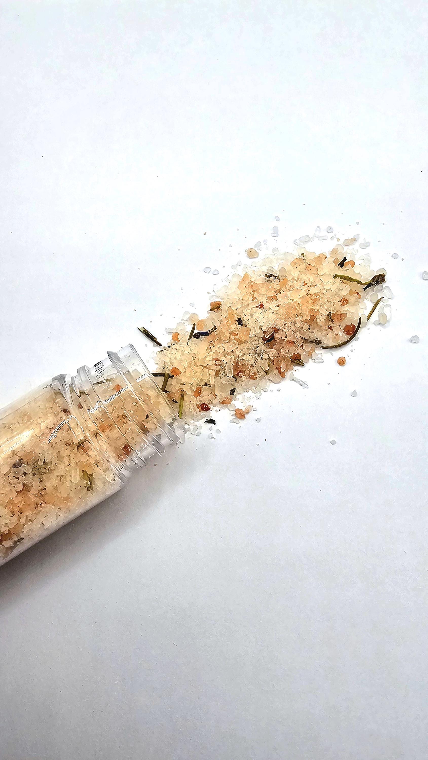 Handcrafted Bath Salt Tubes – 5 Soothing Varieties for Spa-like ...
