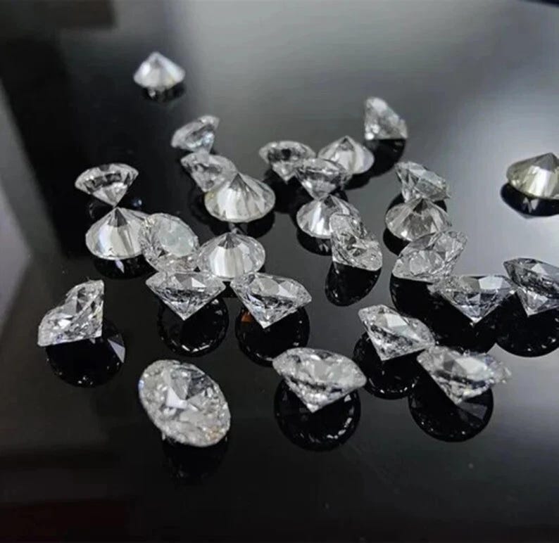 4mm Lab Grown CVD Diamond – D Color VVS1, GIE Certified (pack of 5) - Etsy