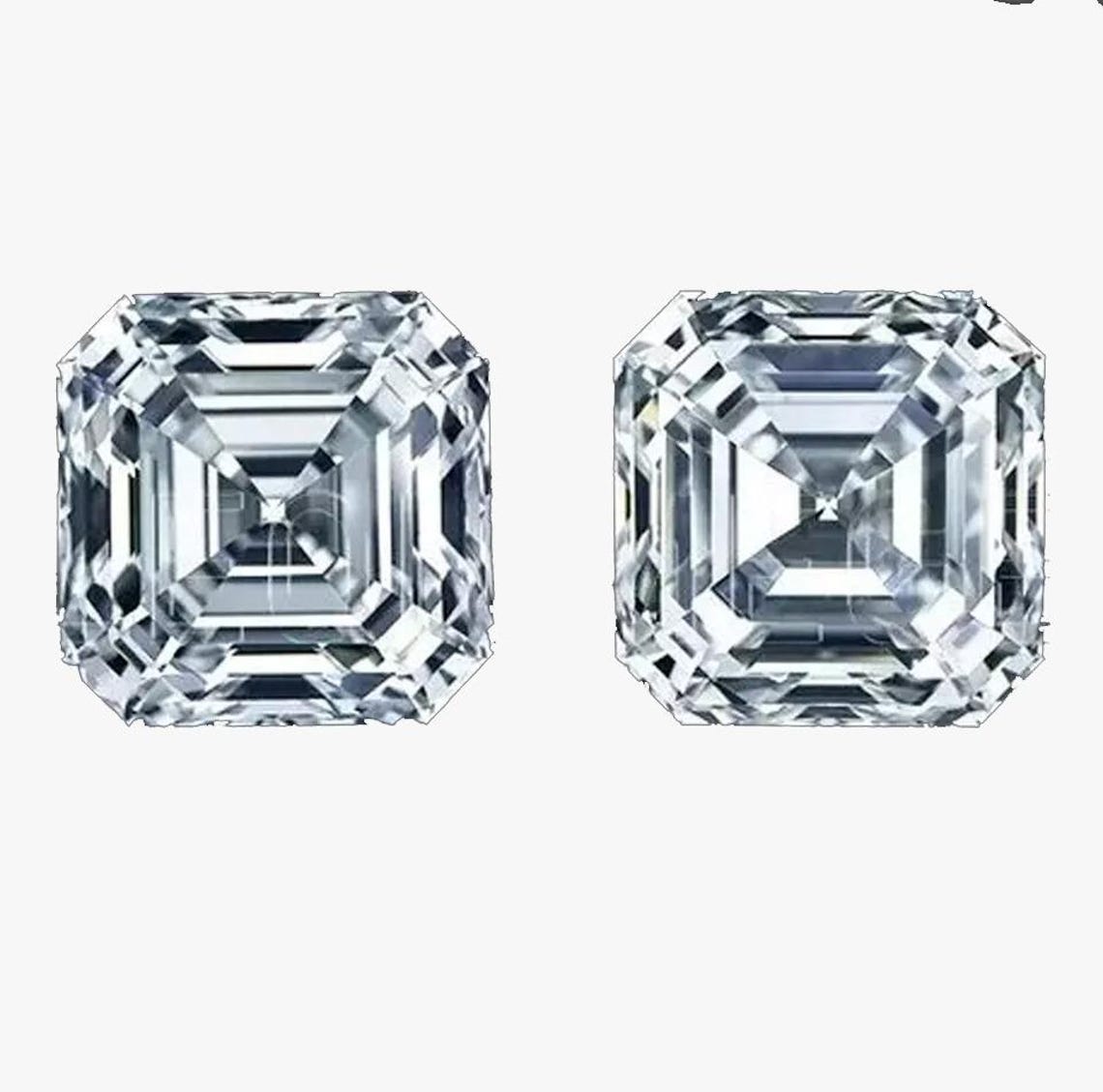 6.5x6.5 Mm Asscher Cut Moissanite Gemstone – VVS1 Clarity, GIE ...