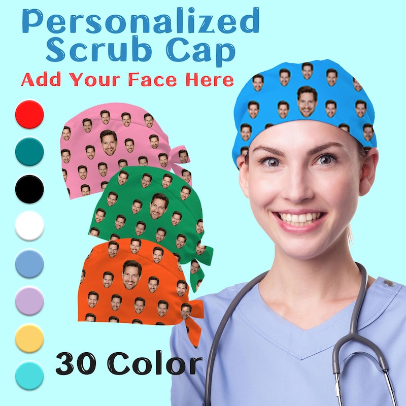 Custom Scrub Caps - Etsy