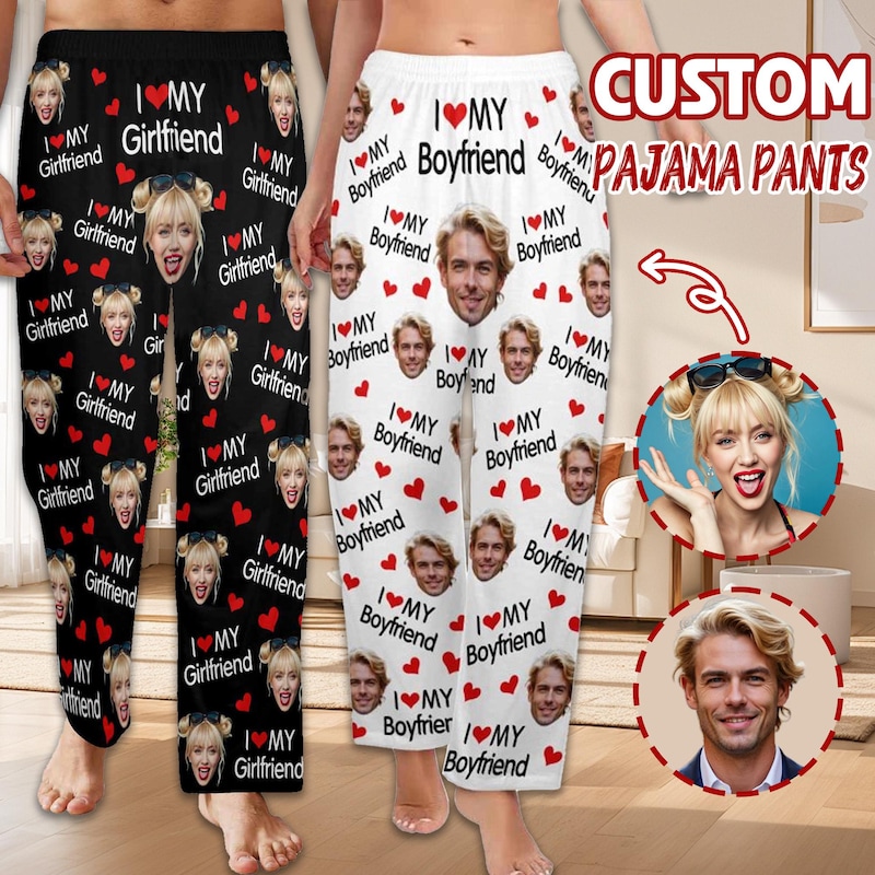 I Love My Boyfriend Pants - Etsy