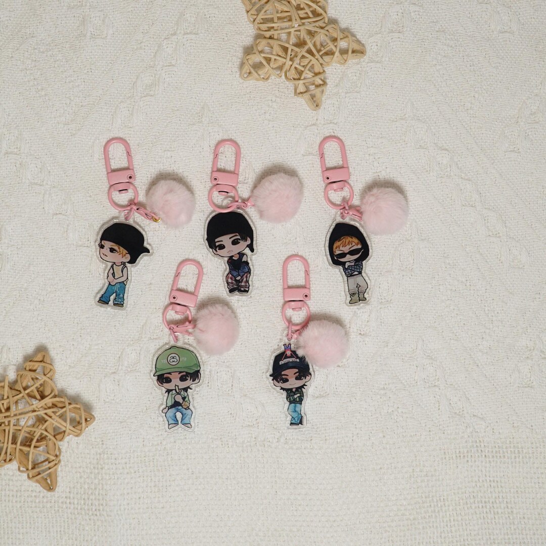 K-pop CORTIS Member Keychain Set Hand-drawn Charms - Etsy
