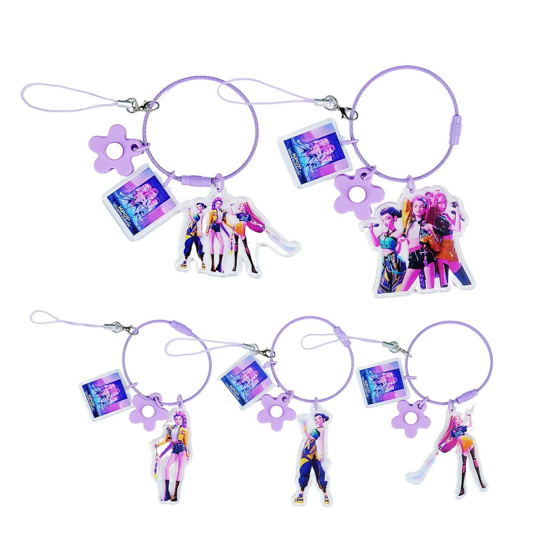 Kpop Demon Hunter Huntrix Keychains Rumi, Mira & Zoey Phone Charms ...